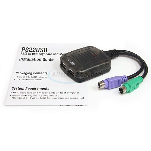 StarTech PS22USB PS/2 to USB Keyboard and Mouse Adapter - (Discontinued) StarTech PS22USB PS/2 to USB Keyboard and Mouse Adapter - (Discontinued)